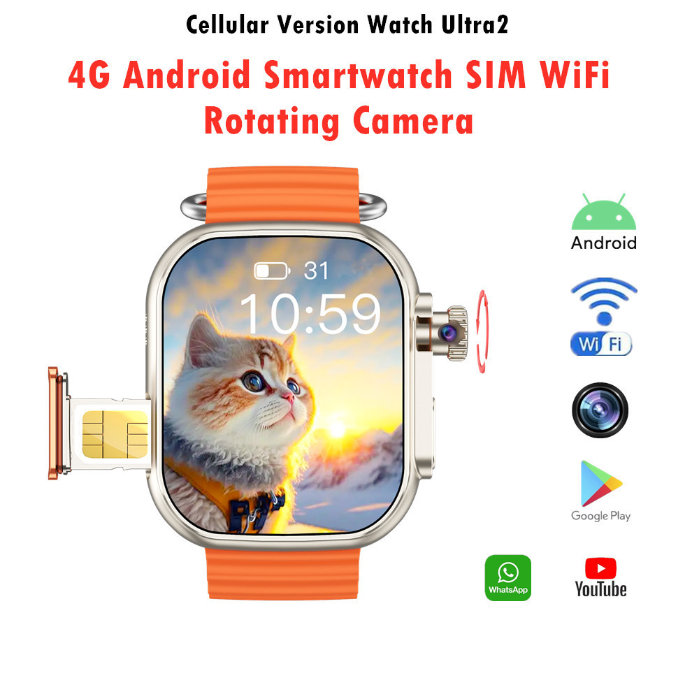 S10 Ultra สมาร์ทนาฬิกา Android OS ผู้ชาย 4G/5G Sim SmartWatch โทรศัพท์ ...