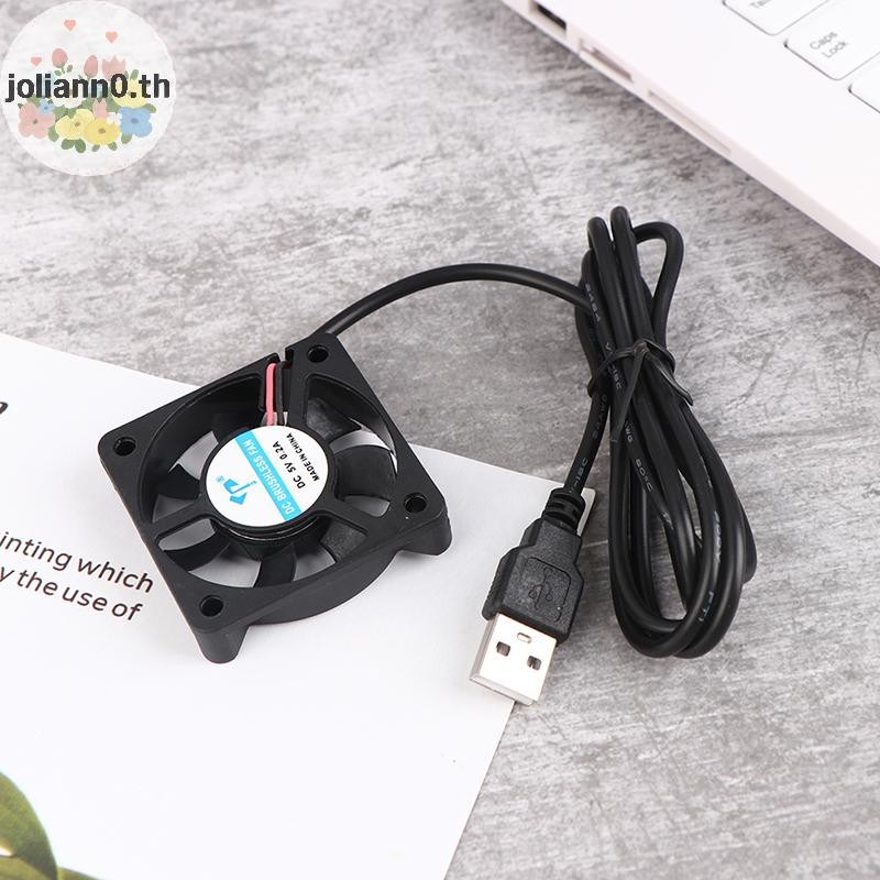 Joliann0 1 PC DC5010 พัดลมเงียบ 5V มันสาย USB Humidifier Connector พัดลม PC Cooler ฮีทซิงค์ไอ ...