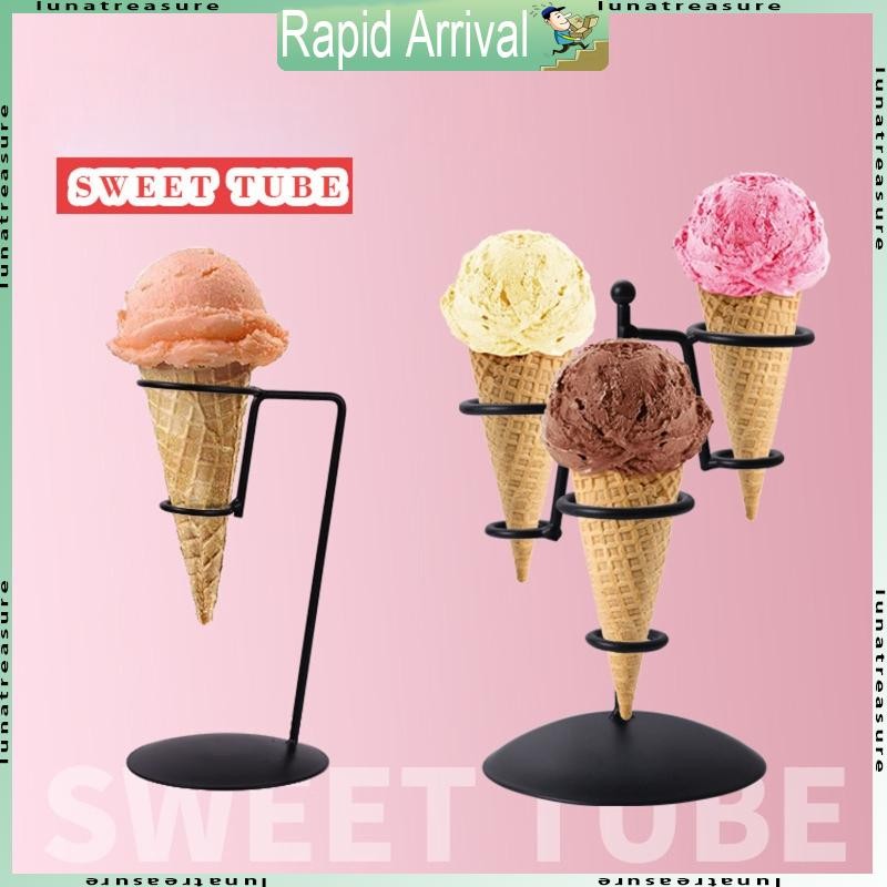 Lun Iron Ice Cream Rack Cone Display Rack ขาตั้งกรวย French Fries Rack ...