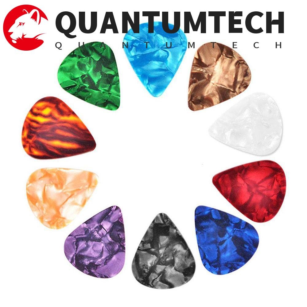 QUANTUMTECH 10 ชิ้นกีตาร์ Plectrum กีตาร์อุปกรณ์เสริม Ukulele กีตาร์ Celluloid Picks Bass ...