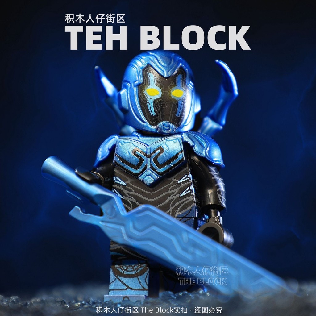 Third Party DC Spider-Man Blue Beetle Building Block Minifigure ตุ๊กตา ...