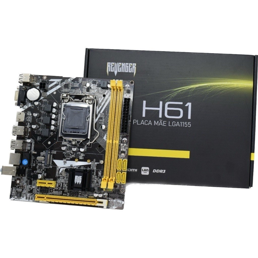 (มือสอง)Motherboard Lga1155 Chipset Intel H61 16gb Usb 2.0 OH88 ...