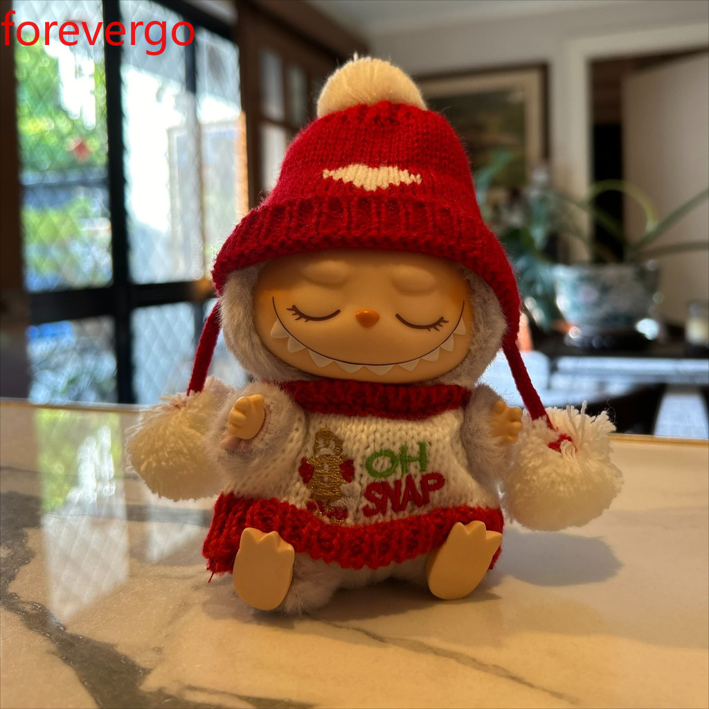 FEO Mini Plush DollS เสื้อผ้าชุดอุปกรณ์เสริมสําหรับ Labubu V2 คริสต์มาส ...