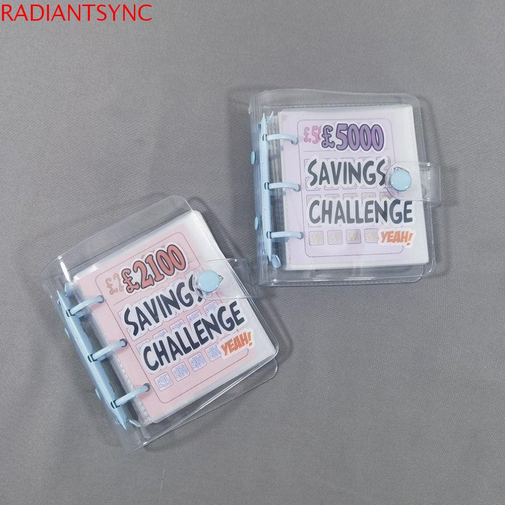 Radiantsync เครื่องผูกประหยัดเงิน, Mini PVC Saving Challenges Book, ใช้งานได้จริง 300/500/1000 ...