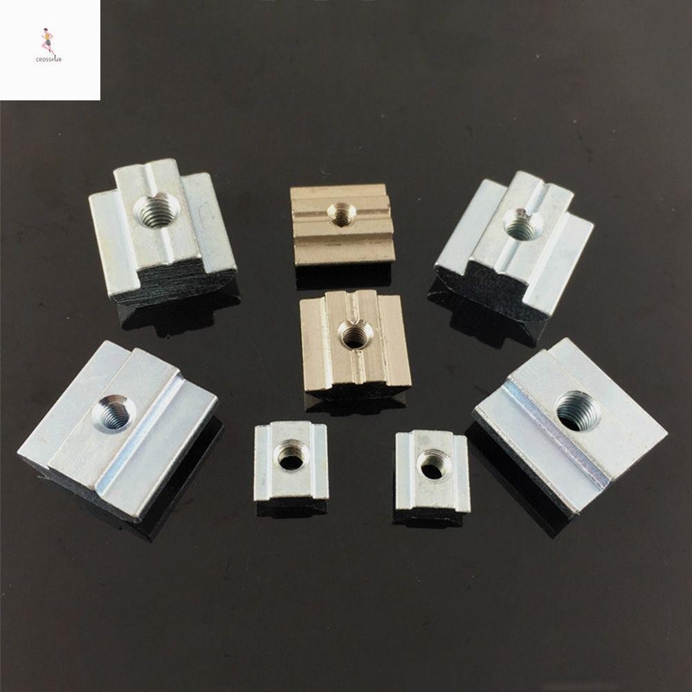 Cross Nuts 20PCS อลูมิเนียมโปรไฟล์ T Block T-Track เลื่อน T Slot Nut ...