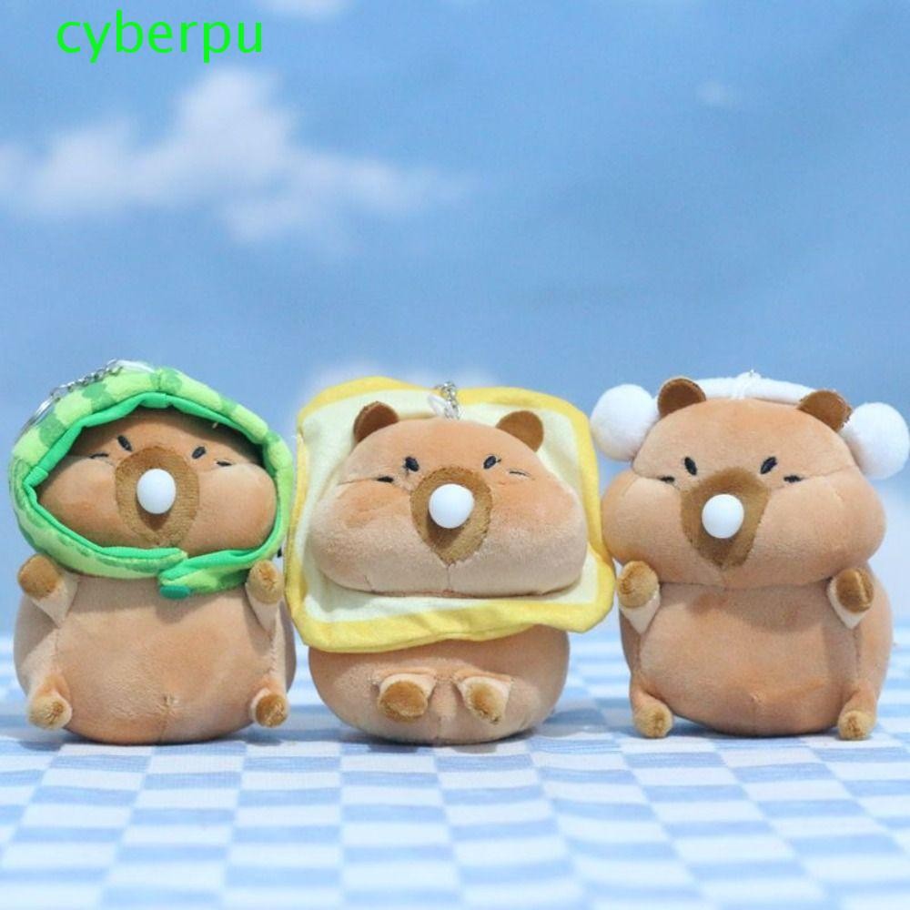 Cyberpulse Capybara จี้ตุ๊กตา, Bubble Fat Face Capybara Plush พวงกุญแจ ...