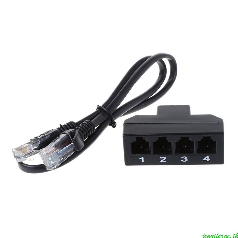 Jenniferac สายแปลง RJ11 6P4C หญิง 4 Ethernet RJ45 8P8C ชาย FM อะแดปเตอร์ | Shopee Thailand