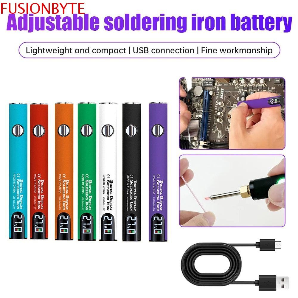 FUSIONBYTE หัวแร้งไฟฟ้า,จอแสดงผลดิจิตอลไร้สายไร้สายหัวแร้งไฟฟ้า, USB Fast Charging แบตเตอรี่ ...