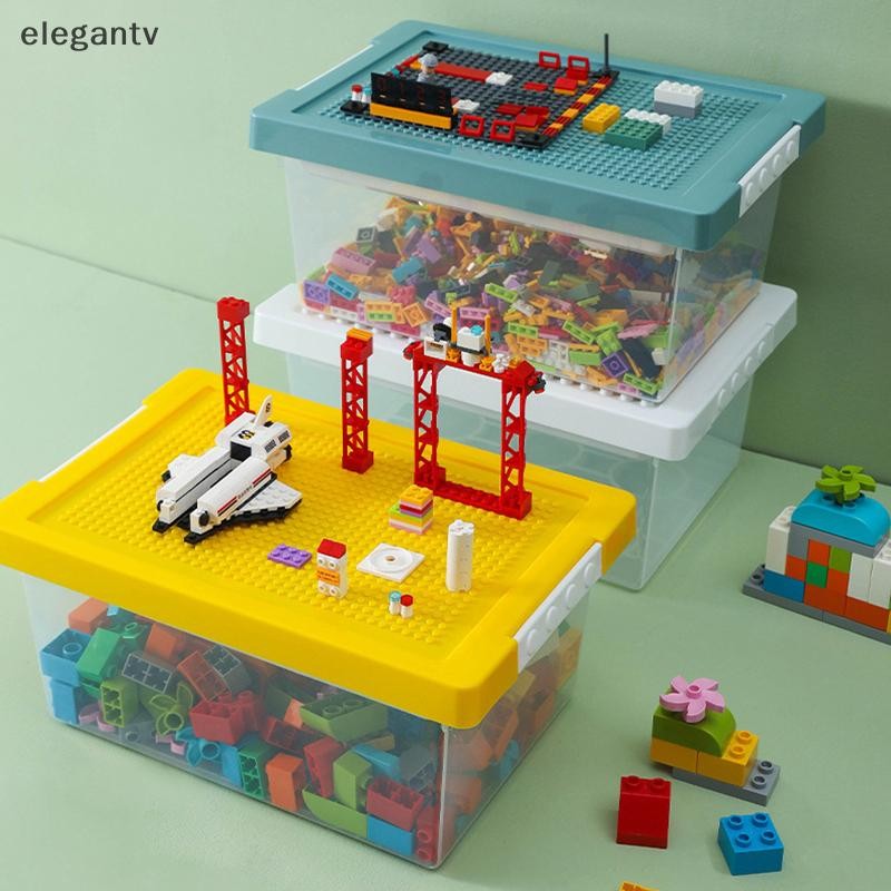 EGN เด็ก Building Block กล่องเก็บของเล่น Stackable Block กรณี ...