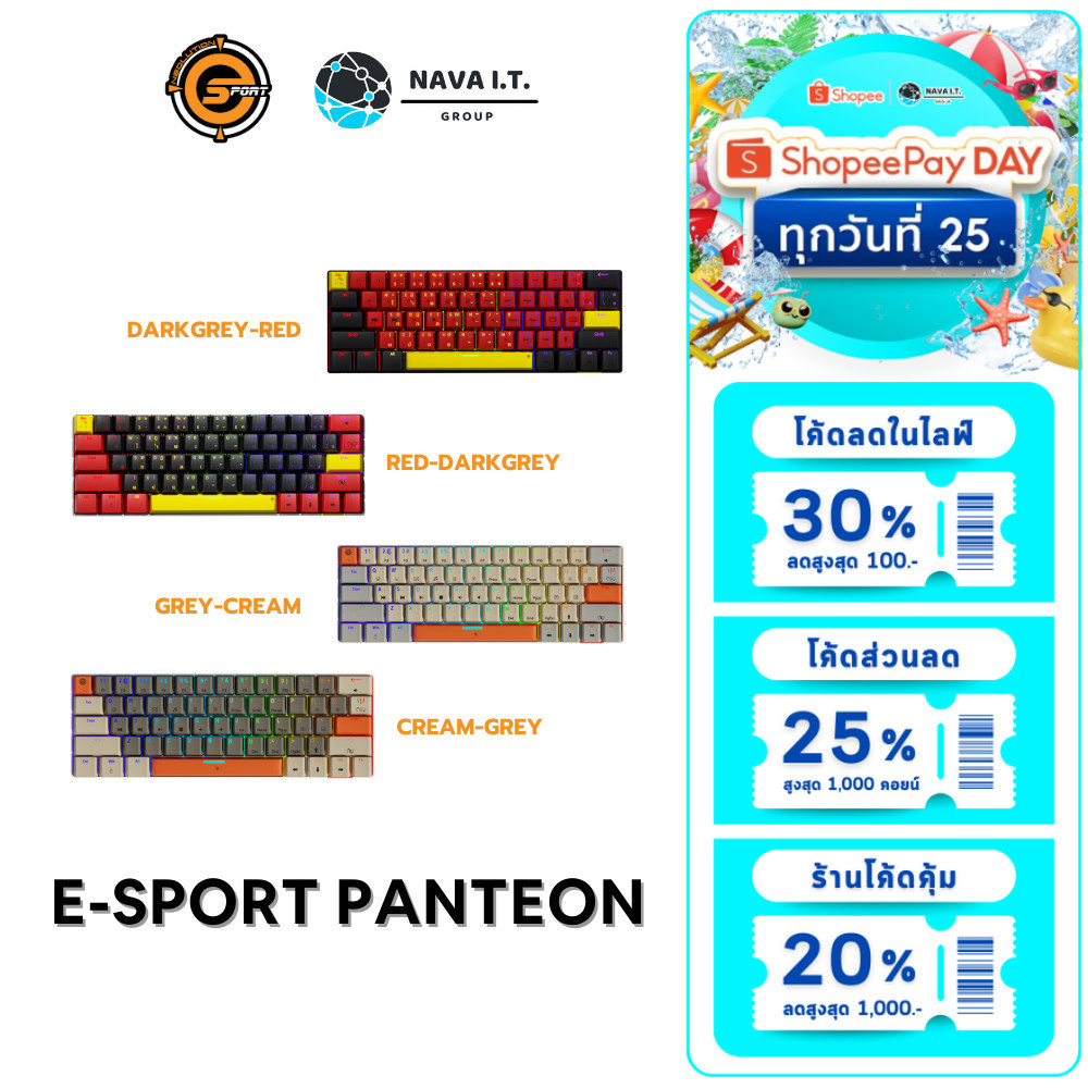 Neolution E-Sport Gaming Keyboard PATHEON คีย์บอร์ดเกมมิ่ง แมคคานิคอล ...
