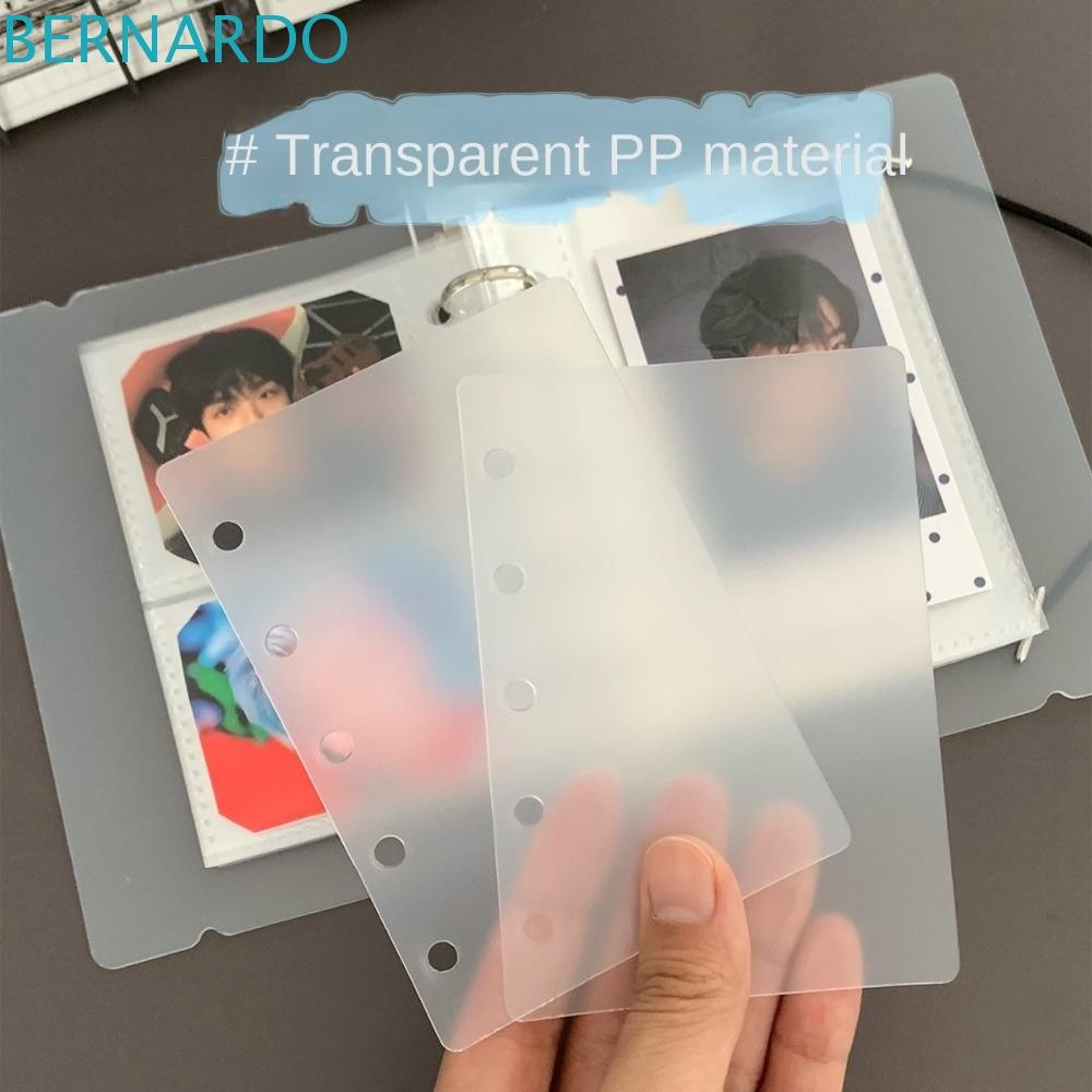 Bernardo 10 ชิ้นหลวมกระดาษเติมโน้ตบุ๊ค,โปร่งใส M5 A8 เกลียว Binder Divider หน้าแยก,เกลียว Binder ...