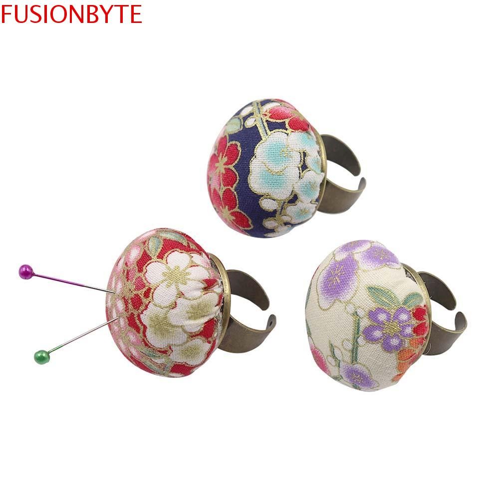 Fusionbyte Pin Cushion สําหรับ Cross Stitch น่ารักเครื่องมือเย็บผ้า Ball รูปแหวนผ้าฝ้ายผู้ถือ ...