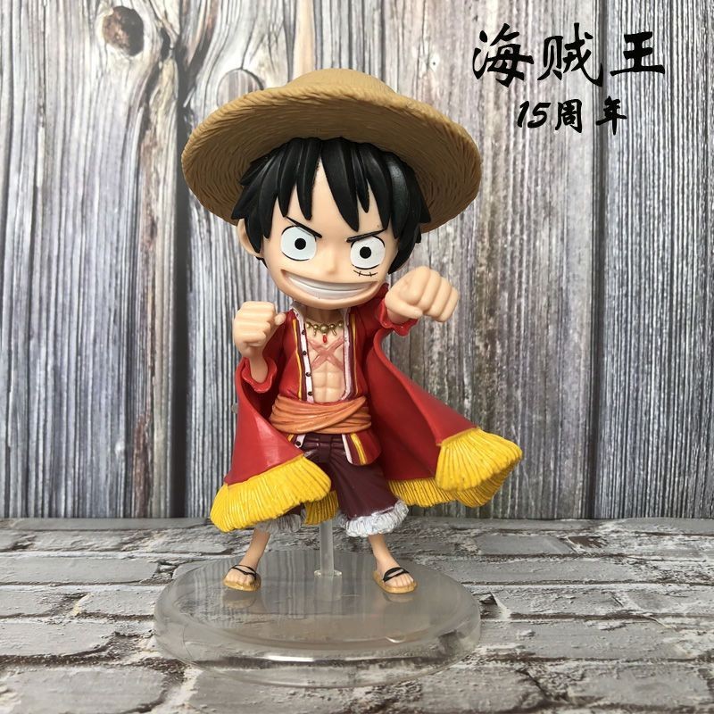 One Piece รูปชุด 9 คนหมวกฟางกลุ่มอะนิเมะ Merchandise ตุ๊กตา Luffy Tiger ...