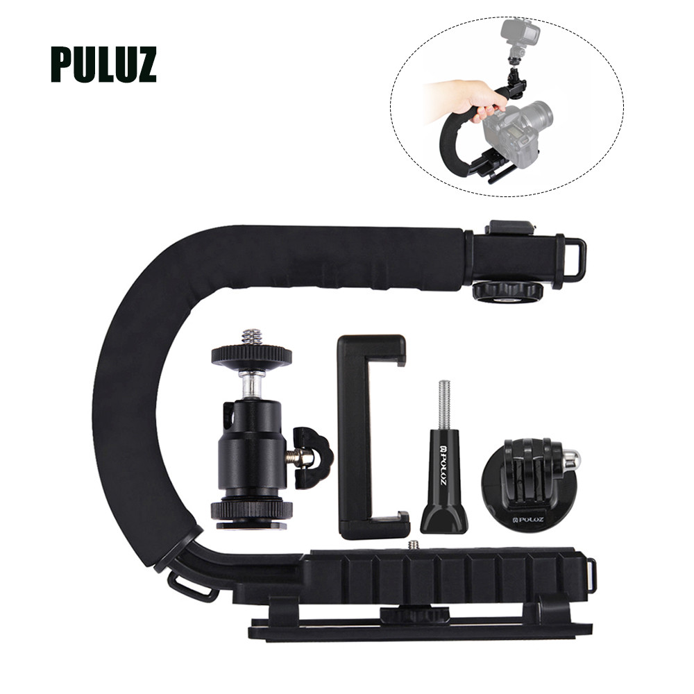 ขายึดกล้อง PULUZ U-Shaped Portable Handheld Camera Holder Video Handle ...