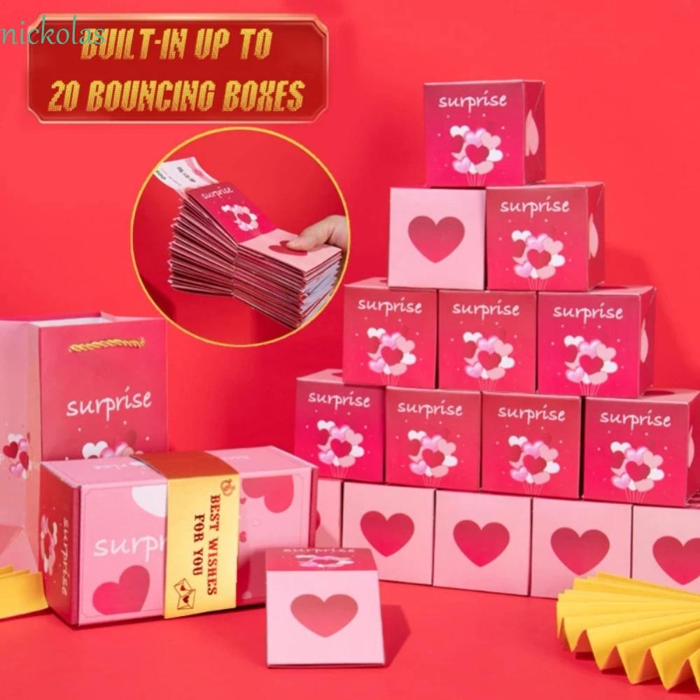Nickolas Surprise Bounce Box, Luxury Fun Cash Explosion Gift Box, New ...