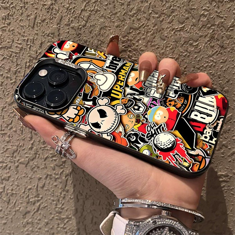 ️จัดส่งทันที ️เคสไอโฟน11 12 13 14 15 16 Pro Max skull cartoon ...