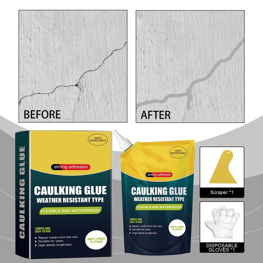 ชั้น Crack Repair Sealant Putty Filler ซ่อมผนังหลุม Crack House ห้อง ...