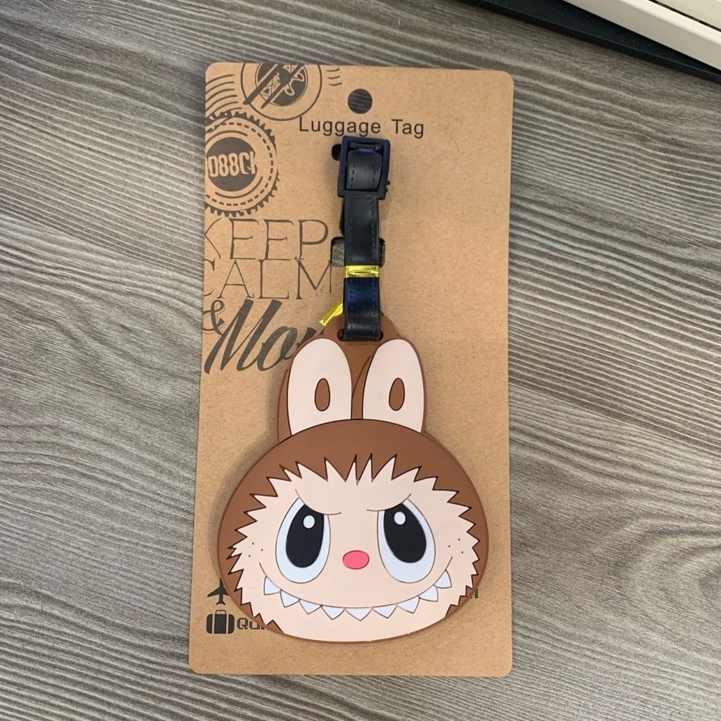 Labubu Anti-Lost กระเป๋าเดินทางแท็กการ์ตูน Labubu Boarding Pass กระเป๋า ...