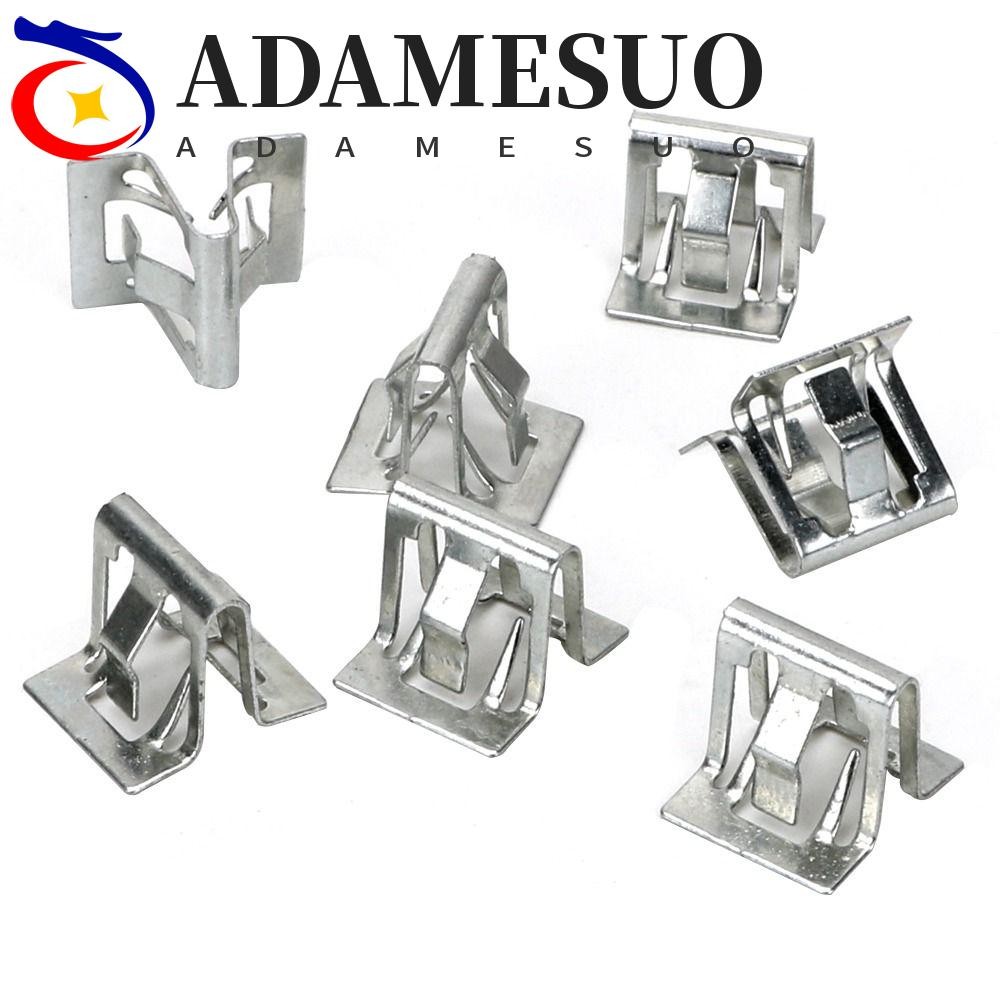 ADAMESUO 20 ชิ้นแดชบอร์ดโลหะ Retainer คลิป, A-pillar U-รูปแดชบอร์ด Fastening คลิป, Universal Mn ...