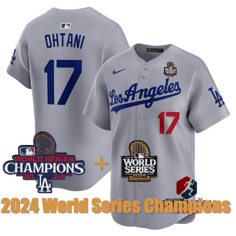 ผู้ชาย MLB Los Angeles Dodgers Shohei Ohtani Grey 2024 World Series ...