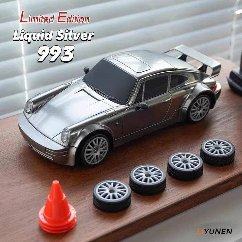 Limited Edition Liquid Silver 4WD RC Drift 993 รถครึ่ง Proportional ...