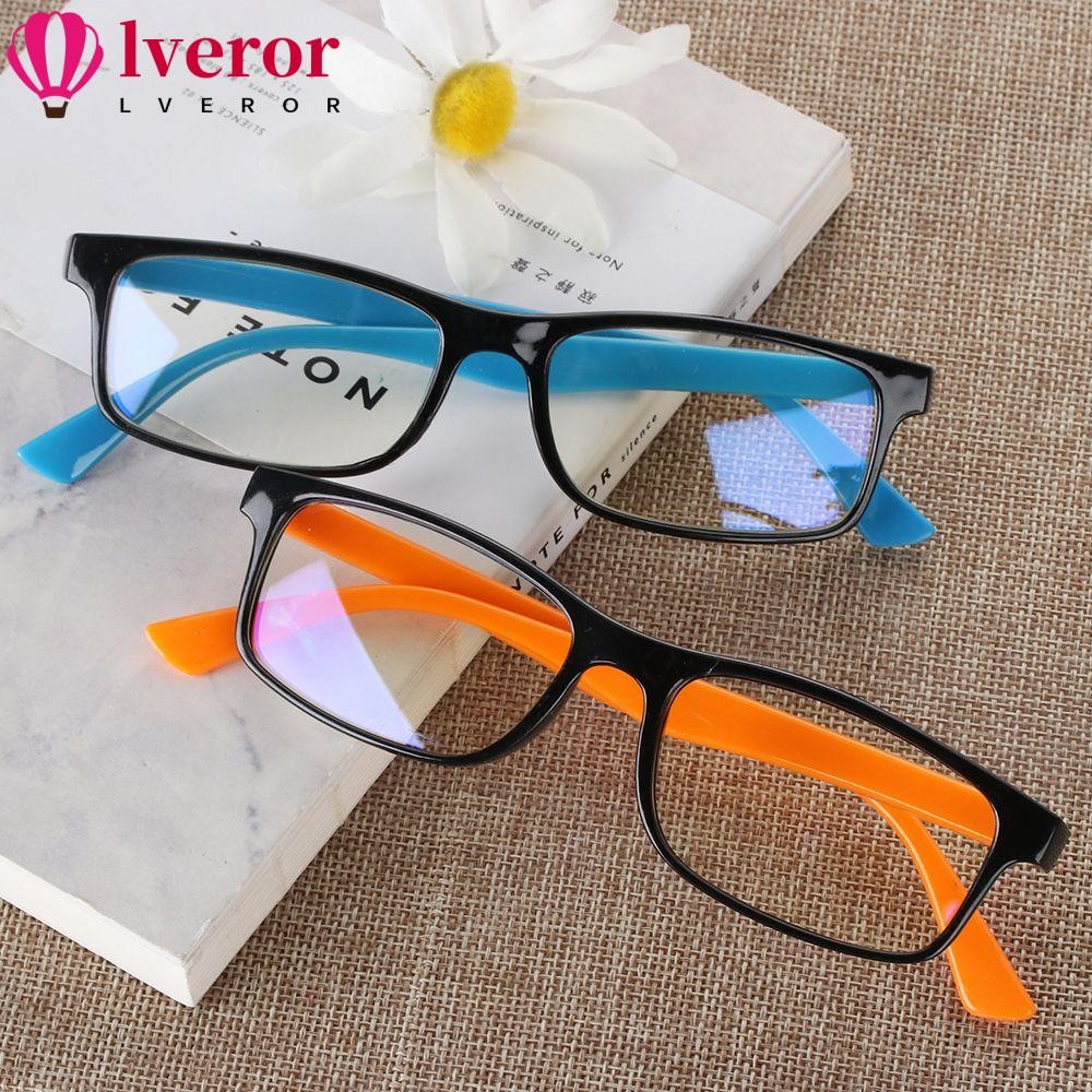 Lveror แว่นตาคอมพิวเตอร์กระจกแบน UV400 ป้องกันรังสี | Shopee Thailand