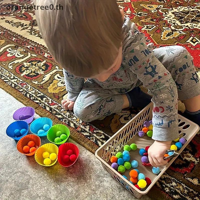 หรือ 78PCS กิจกรรมการเรียนรู้ก่อนวัยเรียนของเล่นคณิตศาสตร์เด็ก Rainbow ...