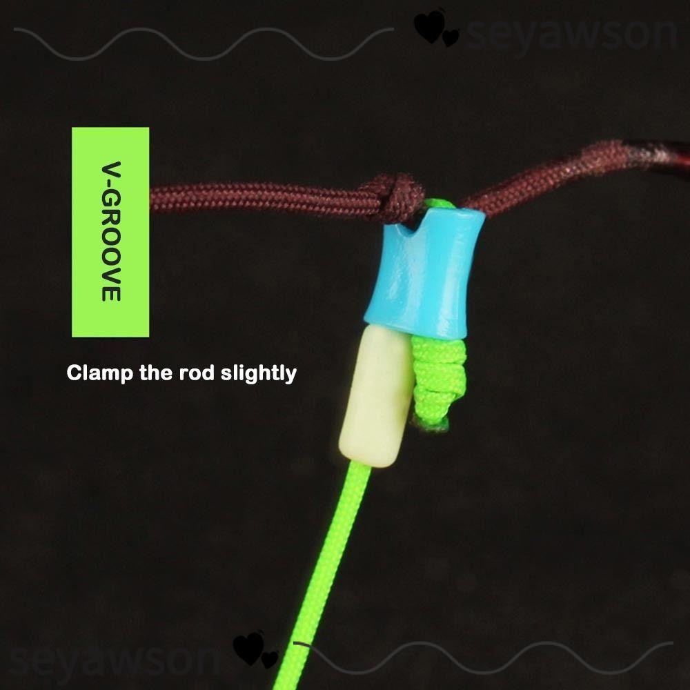 SEYAWSON 40/100 ชิ้น Quick Rod Tie Straps ปุ่ม, Rod tip เบ็ดตกปลา Rod ...