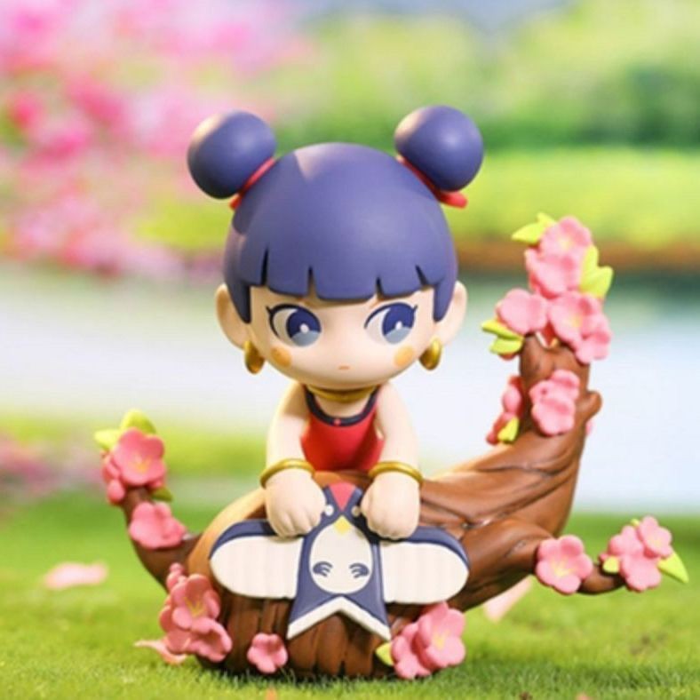 ของแท้ Inhuman Zai Daze Nezha ซีรีส์ดอกไม้สิบสองเวลากล่องลึกลับ Pop Mart ของเล่นอินเทรนด์ของขวัญ ...