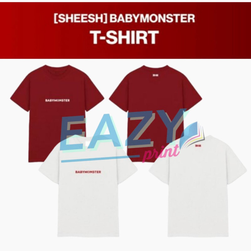 เสื้อใหม่ YG Babymonster T-Shirt MERCH BABY MONSTER SHEESH KPOP IDOL ...