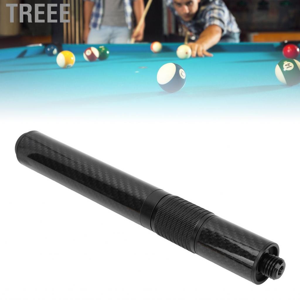 Treee บิลเลียดสระว่ายน้ำคิวขยาย 14in Telescopic คาร์บอนไฟเบอร์พร้อมกันชนสำหรับ Universal ...