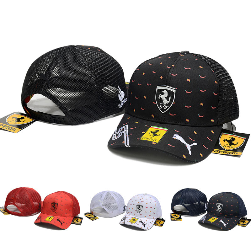Scuderia Ferrari F1 Team Racing 55 Carlos Sainz Snapback หมวกเบสบอล GP ...