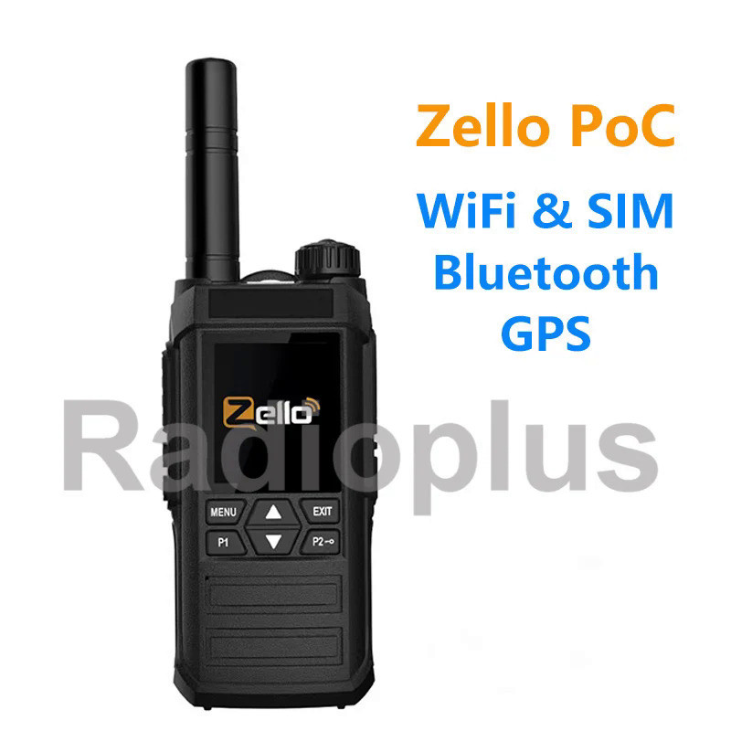Zello Radio PoC 4G Lte Wifi Sim Android Two Way Radio Network GSM WCDMA 2G 3G 4G Walkie Talkie ...
