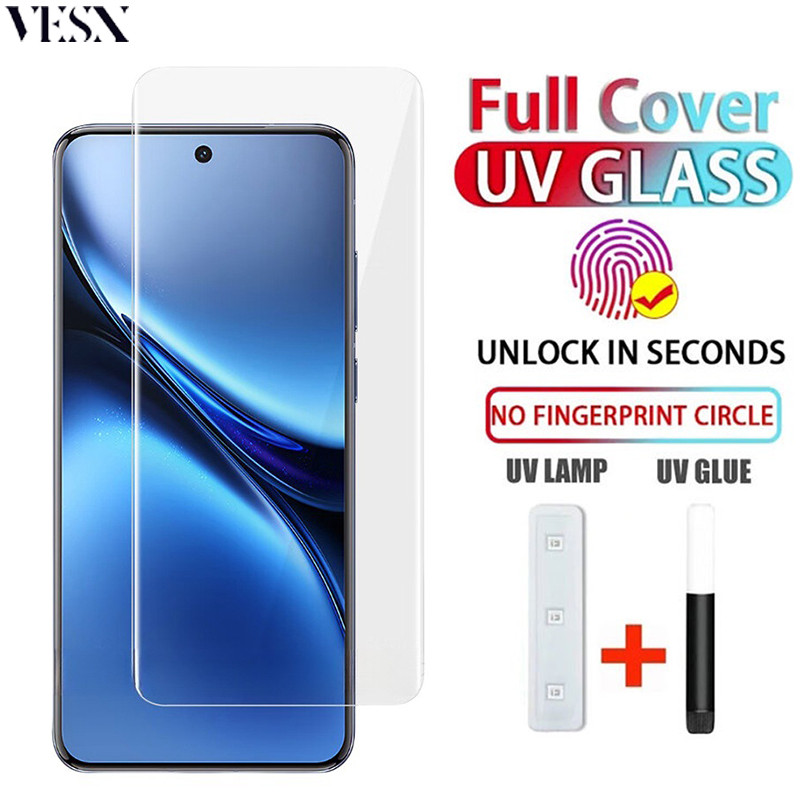 ฟิล์มกระจก UV สำหรับ VIVO X200 X100 X90 X80 X70 V40 V40E V30 V30E V29 V27 V25 T3 Ultra Y200 Pro+ ...
