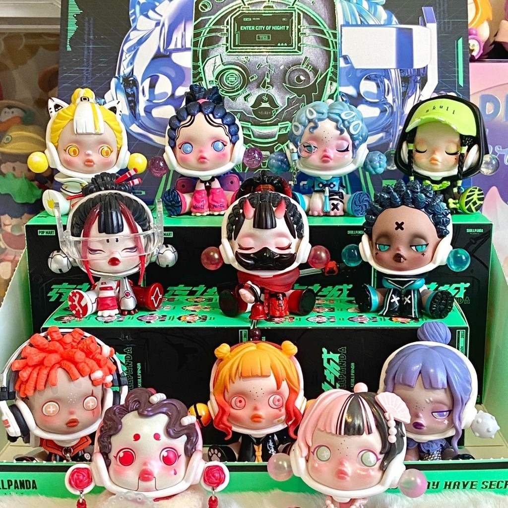 Popmart POPMART SKULLPANDA Night City Series sp5 Generation Millennium ...