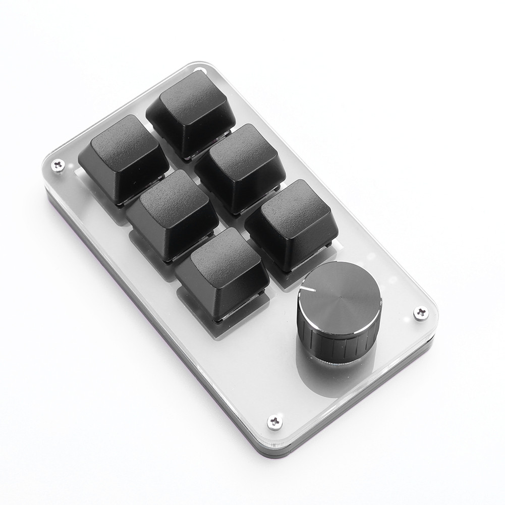[colog.th] 6 Key 1 Knob Programming Macro Custom Knob Keyboard RGB Mechanical Gaming Keypad ...