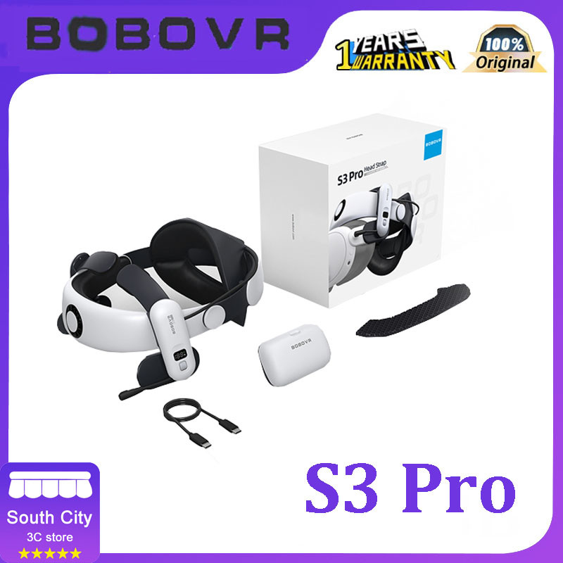 Bobovr S3 Pro Super Strap VR Accessories เข้ากันได้กับ Meta Quest 3 ...