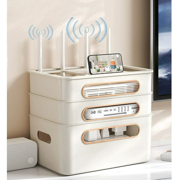 WIFI Router Storage box set-top box โมเด็มออปติคัลไร้สาย Place Wire ...