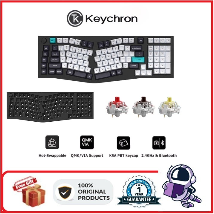 Keychron Q13 MAX Tri-Mode คีย์บอร์ดไร้สาย 2.4G | Shopee Thailand