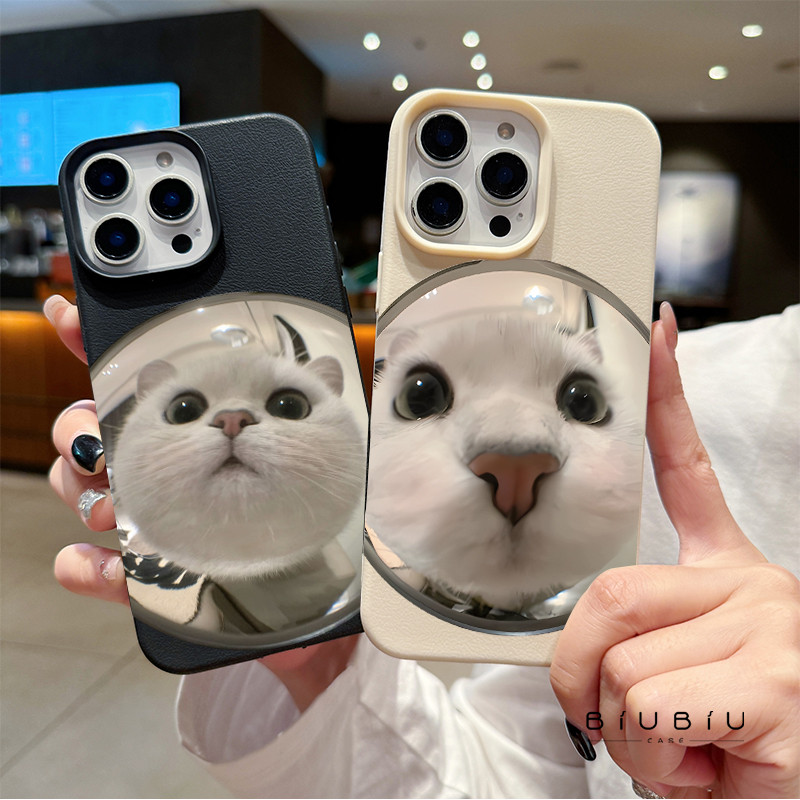 แอปเปิ้ลโทรศัพท์ ยิงลูกแมว สำหรับ iPhone เคสไอโฟน 13 12 11 PRO MAX X XS MAX 16 15 14 XR 7/8PLUS ...