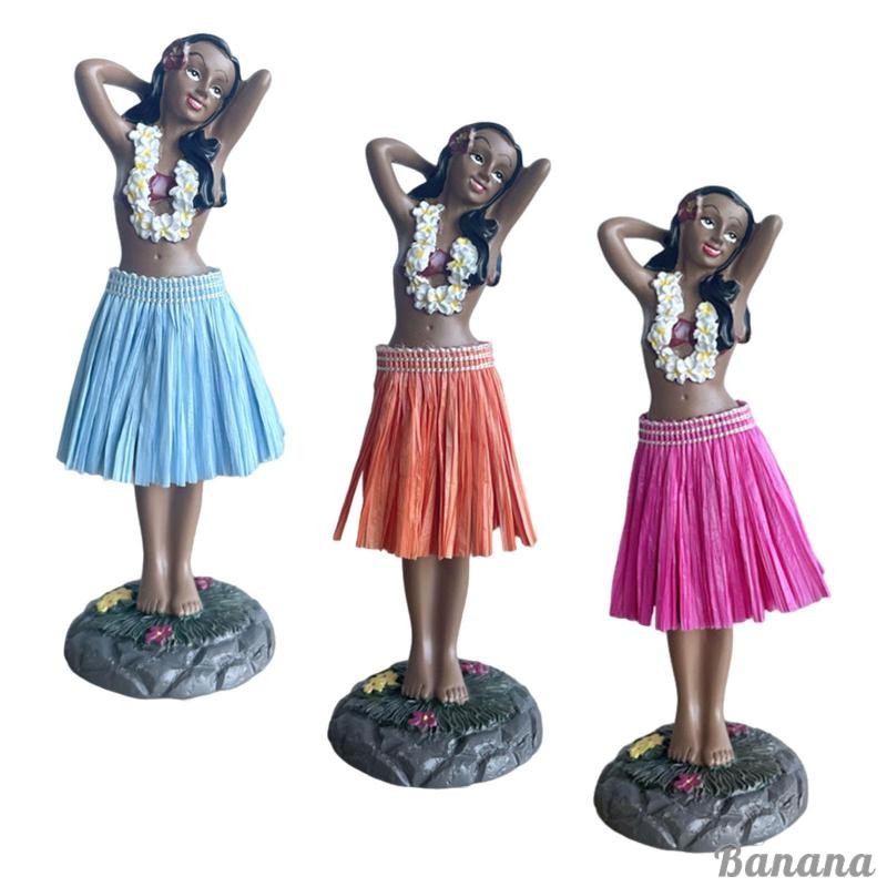[ในสต็อก] Hawaiian Dashboard Doll Dashboard Bobblehead Resin Mini Size ...