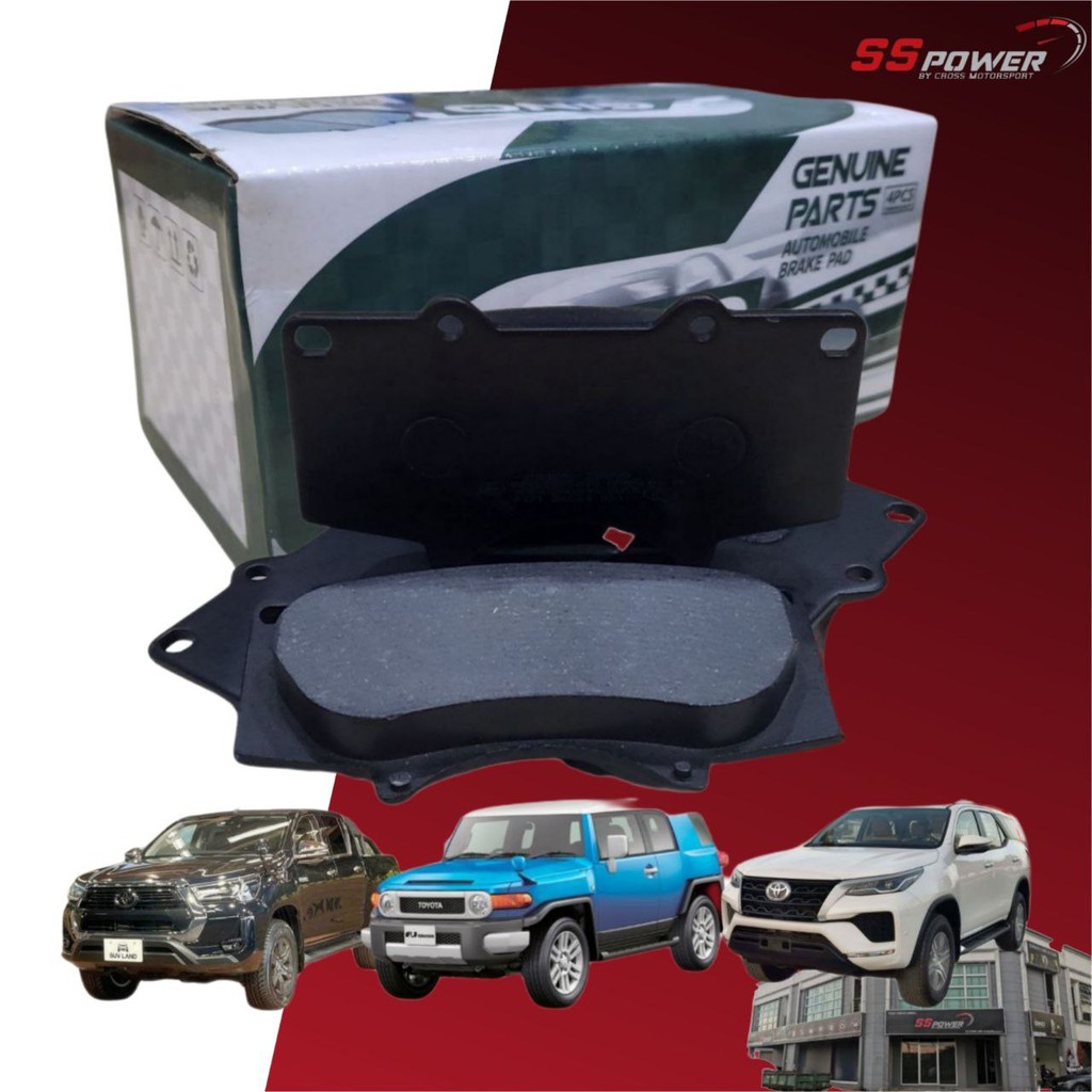 ผ้าเบรก GINO ด้านหน้า TOYOTA FJ CRUISER GSJ15 /TOYOTA FORTUNER TGN156 ...