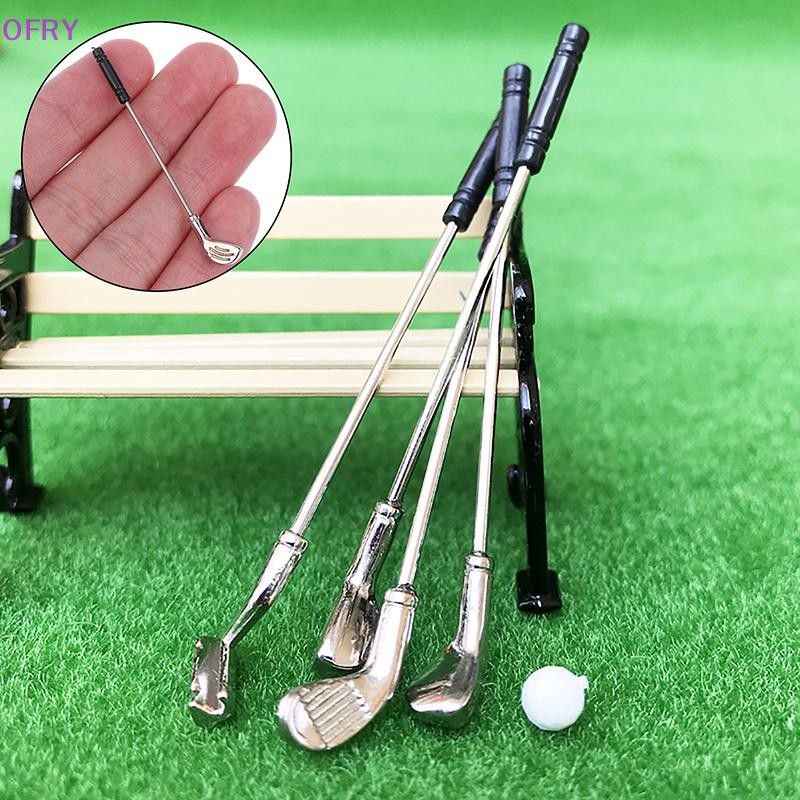 ของ 5 ชิ้น/เซ็ต Mini Golf Clubs ของเล่นแกล้งทําเป็นเล่น Miniature Golf ...