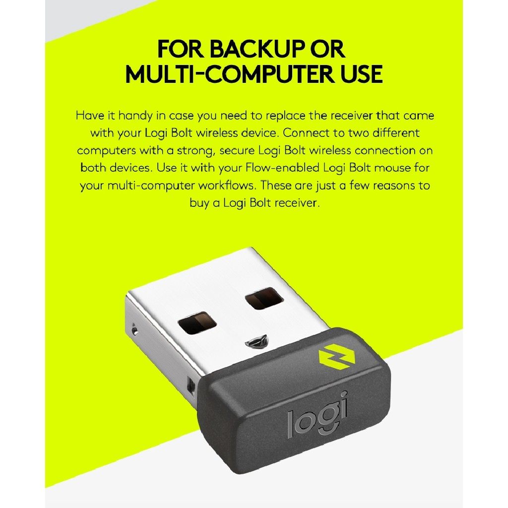 LOGITECH BOLT USB RECEIVER ตัวรับสัญญาณ USB สำหรับเมาส์และคีย์บอร์ดไร้ ...