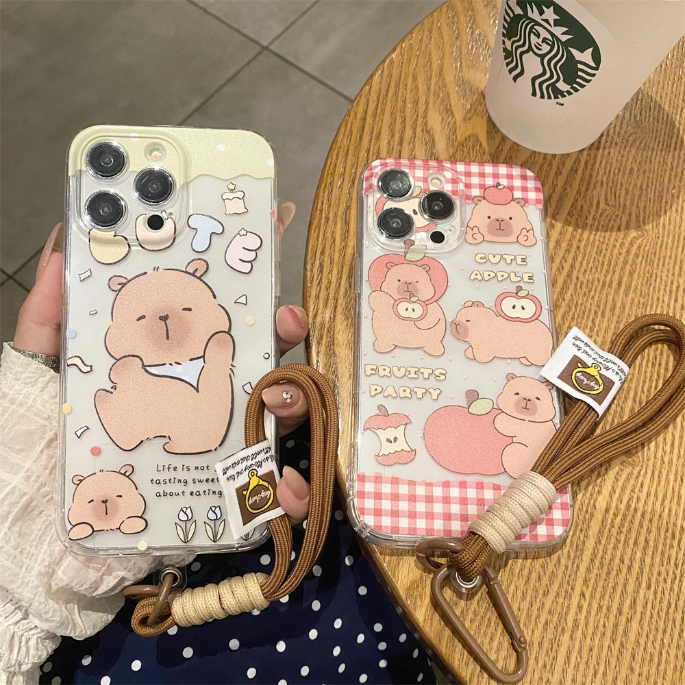 Iphone 16 pro max เคสโทรศัพท์ซิลิโคนการ์ตูนน่ารัก Kabibella i15 i14 i11 pro max i12 13 7 8 plus ...