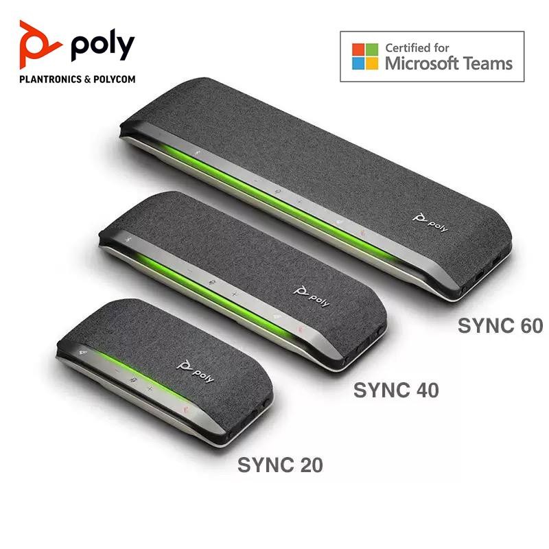 Polycom Poly Sync 20/ 40/ 60 ลําโพงบลูทูธ - ได้รับการรับรองสําหรับทีม Microsoft | Shopee Thailand