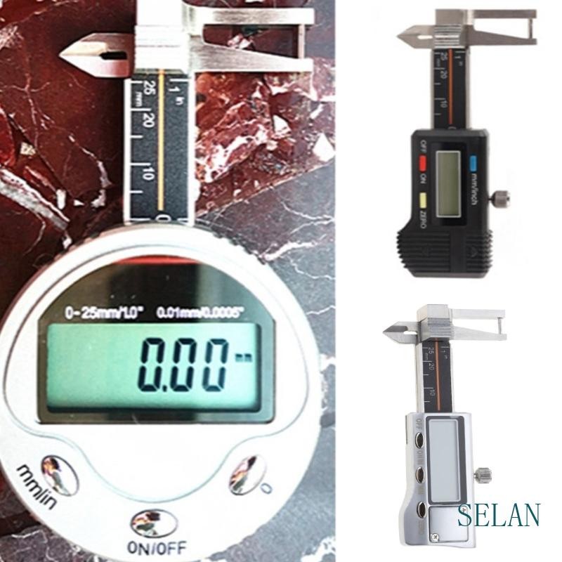Sel อัพเกรด Mini 0-25 มม.Precision Digital Jewel Gem ความหนา Gauge ...