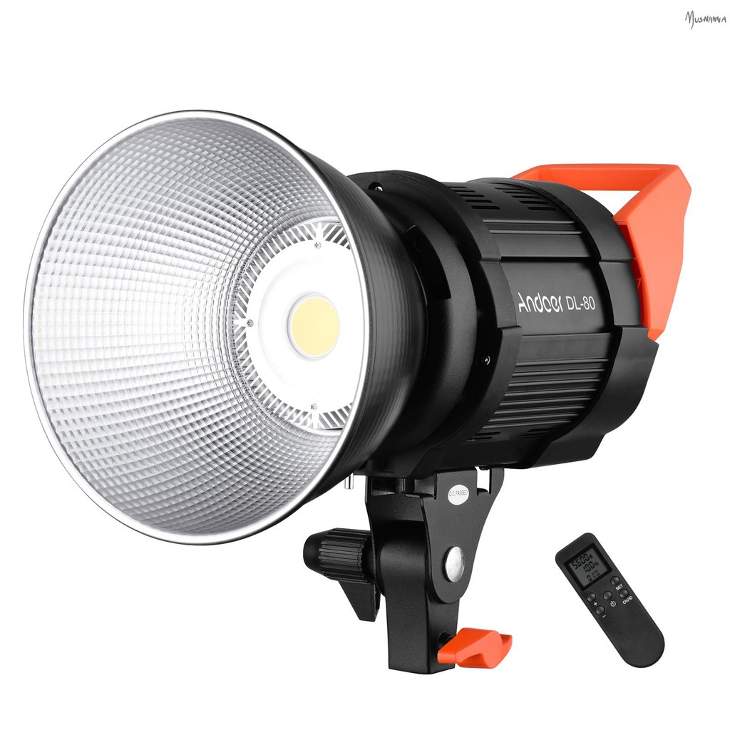Andoer DL-80 80W Video Focus Light 5600K Daylight Dimmable COB LED ...