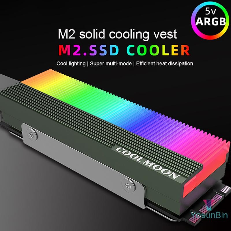 YosunBin] 5V ARGB Syncputer 2280 SSD M2 หม้อน้ํา PC RGB M.2 Nvme Cooler ...