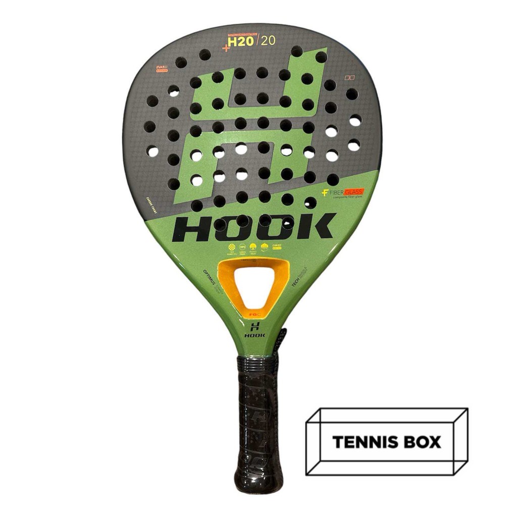 Padel Racket ไม้พาเดล Hook H20 Green Control ของแท้ พร้อมส่ง | Shopee ...